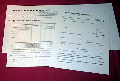 Confederate Forms